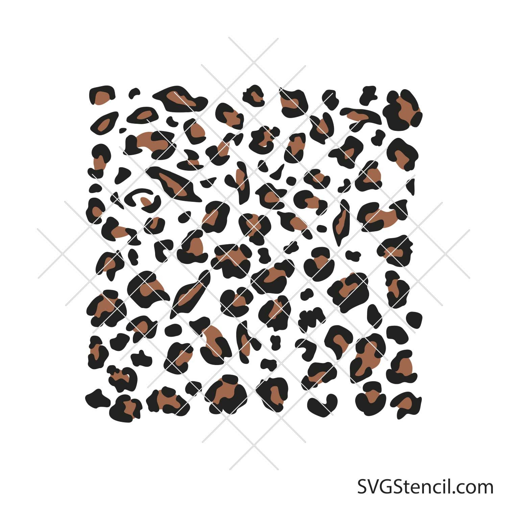 Leopard spots pattern svg | Cheetah spots svg - SVGStencil