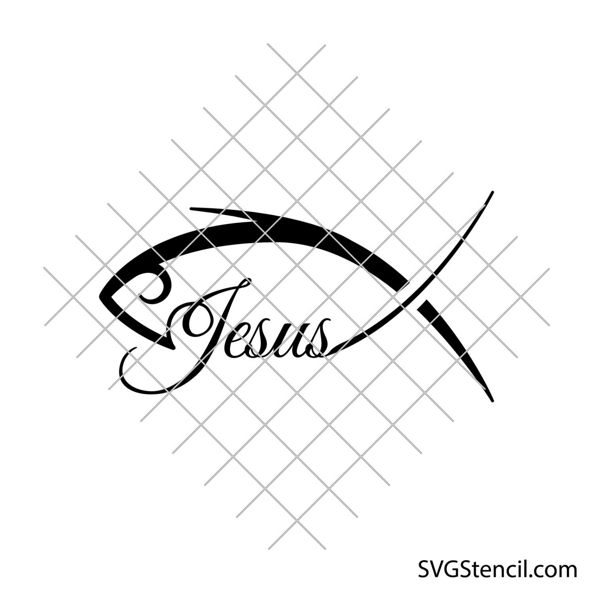 Christian fish svg | Religion svg | Catholic Svg - SVGStencil