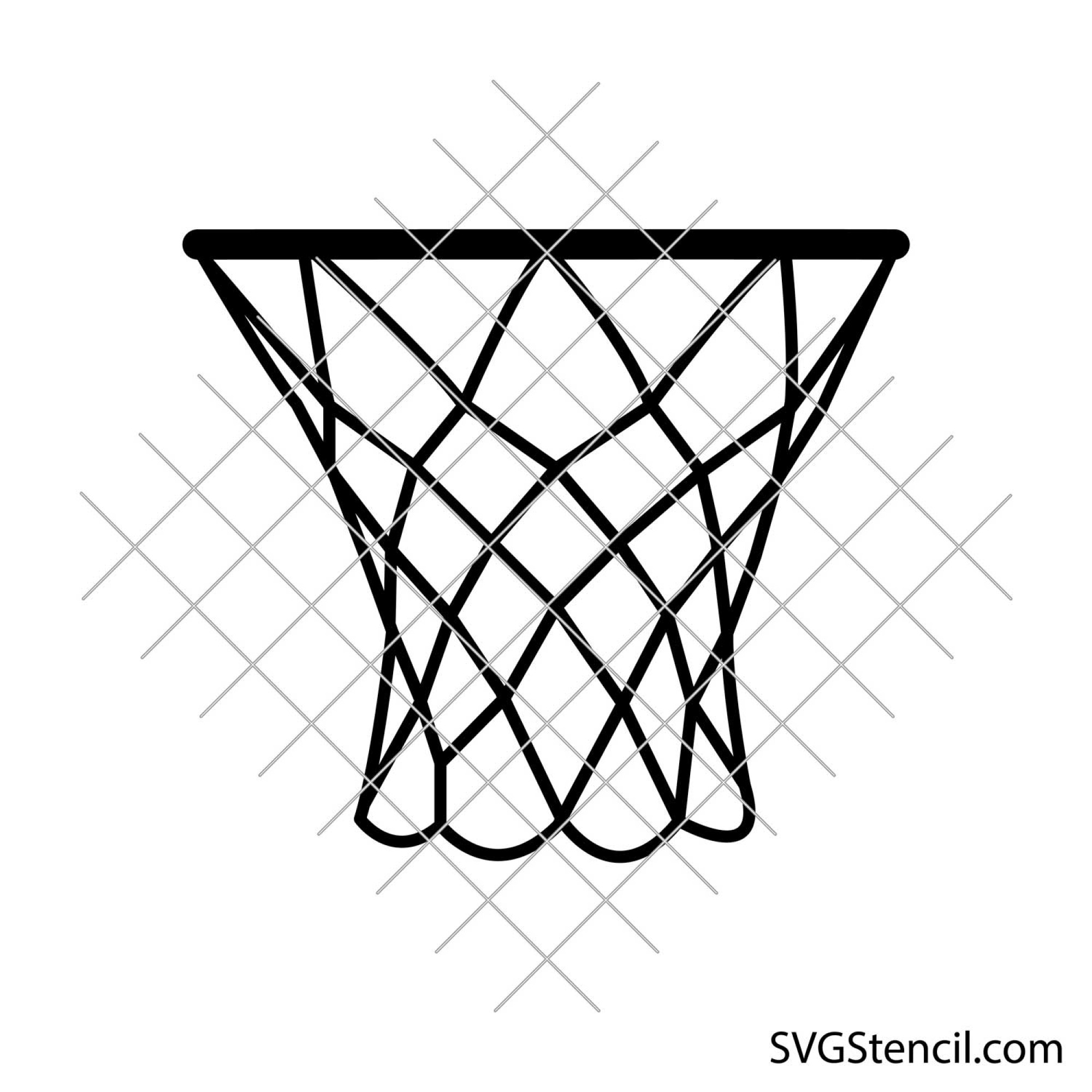 Basketball backboard svg | Backboard and net svg - SVGStencil