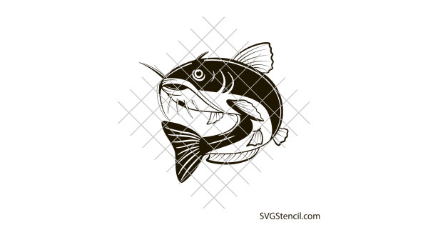 Flathead catfish svg | Fishing life svg | Bass fishing svg - SVGStencil