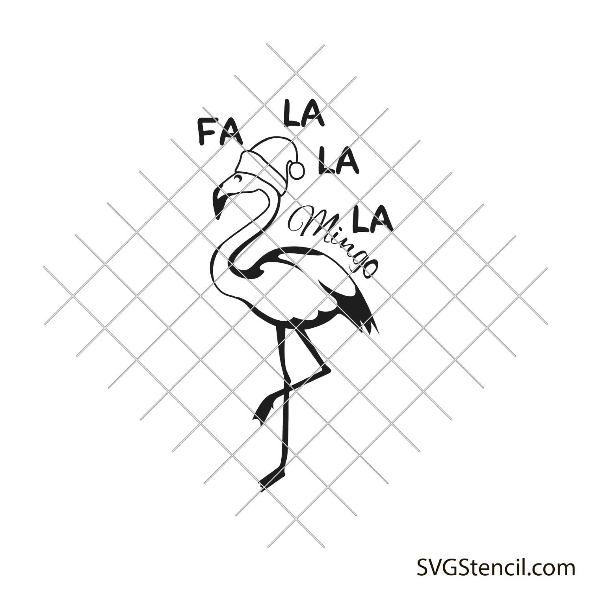 Flamingo Outline Svg