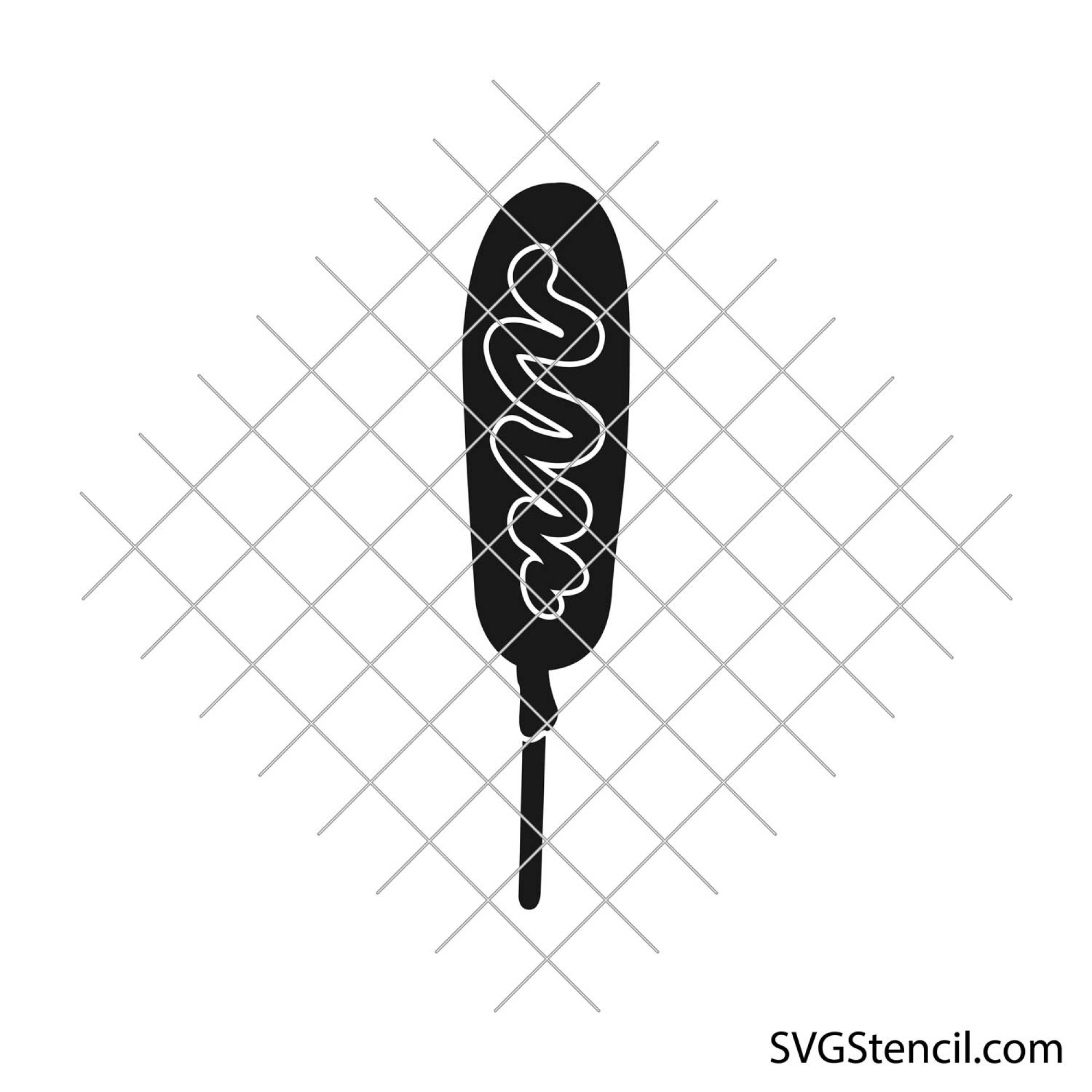 Free corn dog svg | Grilling svg - SVGStencil