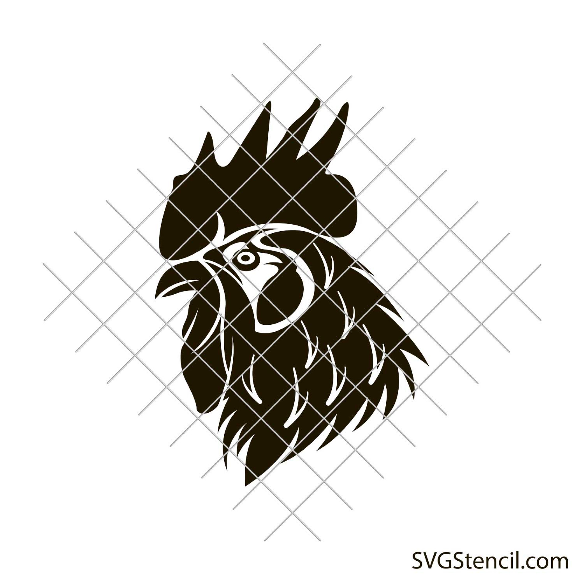 Rooster crest svg | Farm bird svg | Farm animal svg - SVGStencil