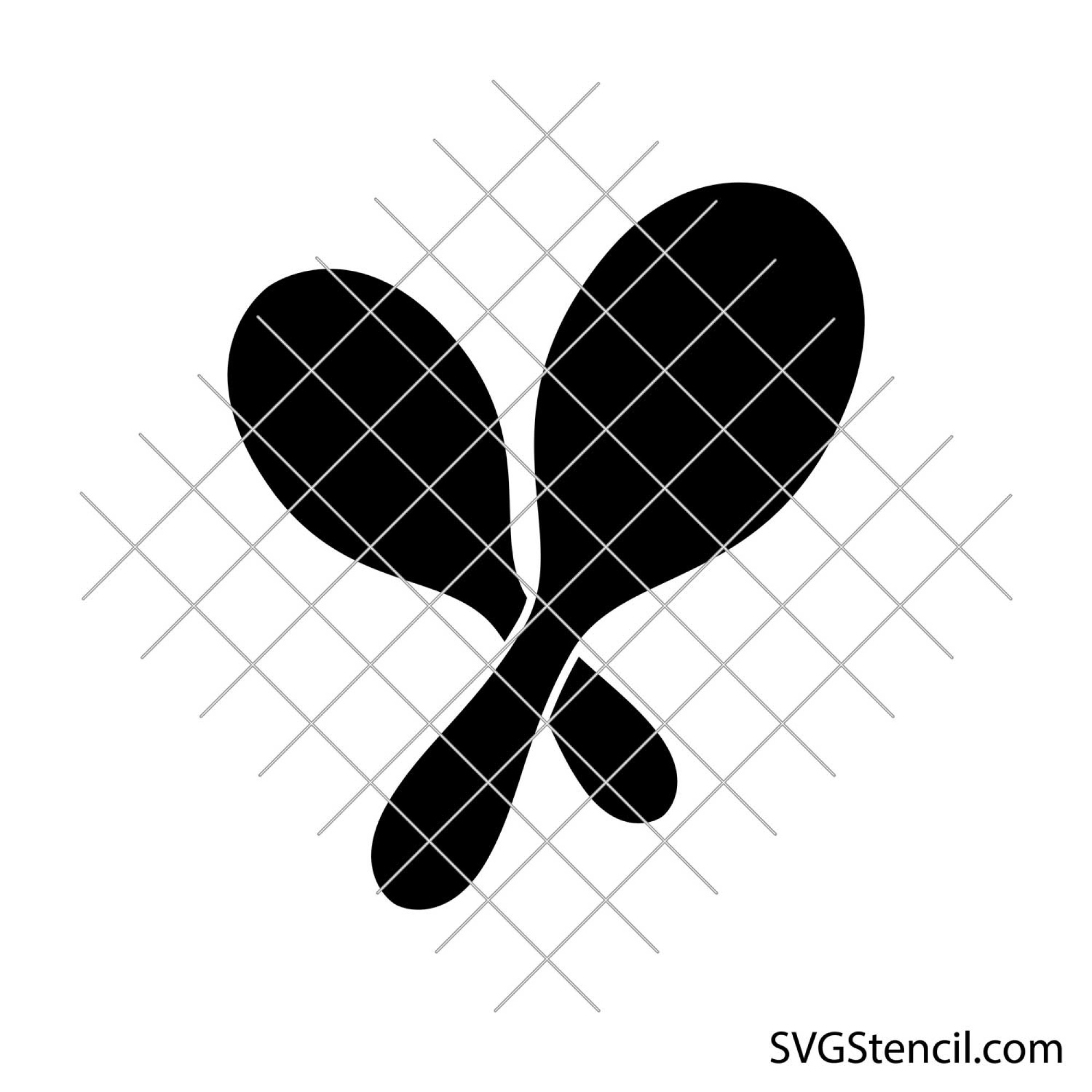 Two maracas svg | Cinco de Mayo svg | Latin music svg - SVGStencil