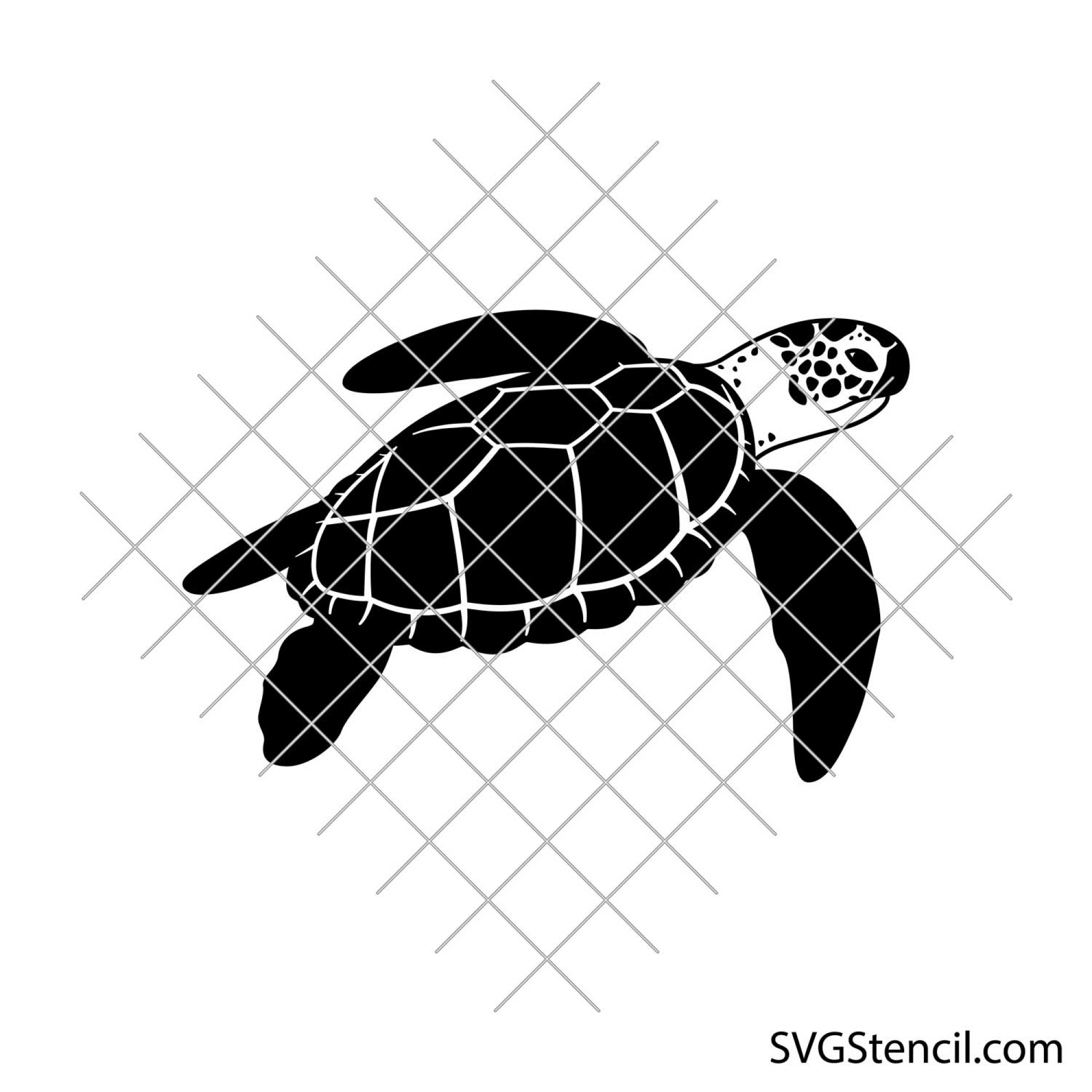 Turtle svg | Hawaiian turtle svg | Tribal turtle svg - SVGStencil