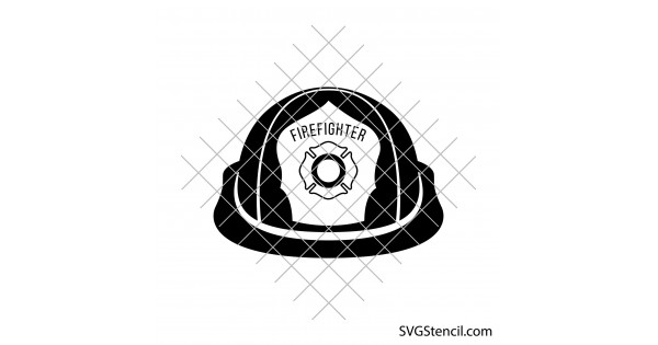 Firefighter hat svg | Fireman helmet svg | Fireman hat svg - SVGStencil
