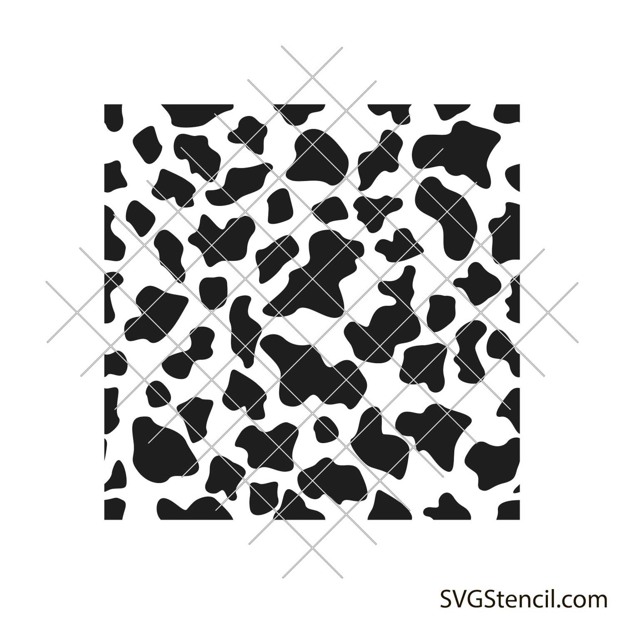 Cow print svg | Free svg | Seamless animal pattern svg - SVGStencil