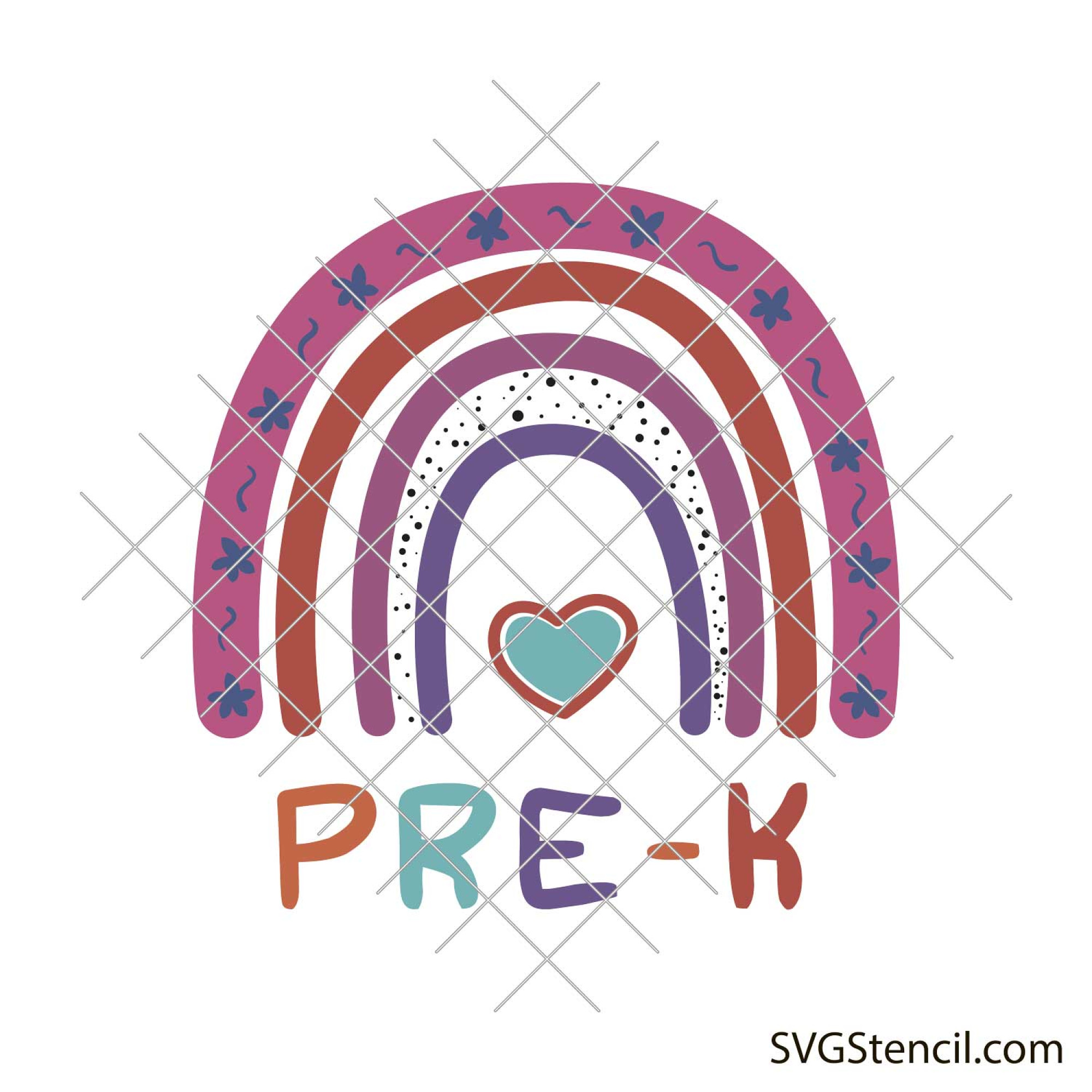 First day of PreK svg | Pink pre-k svg | Girls Pre-K shirt - SVGStencil