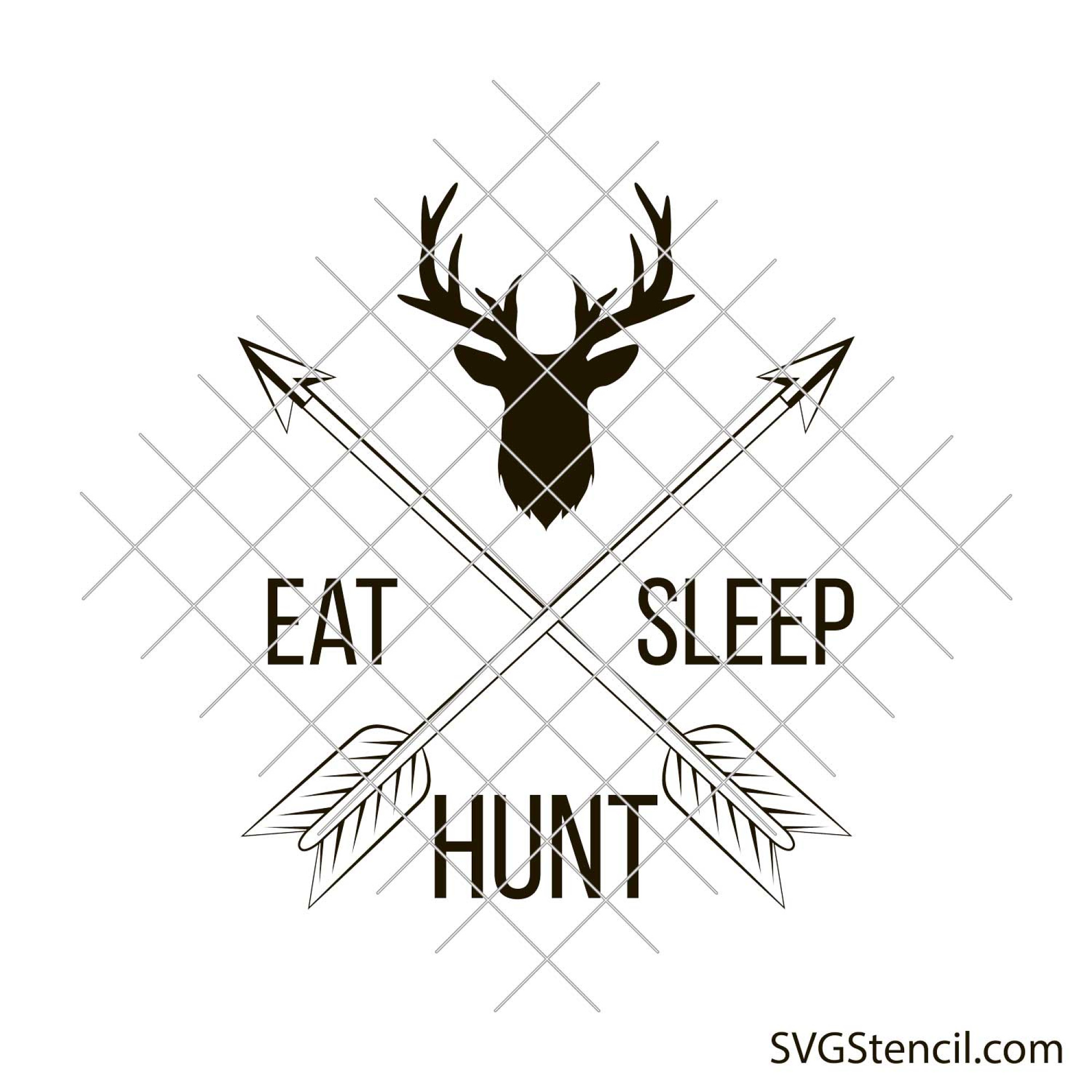 Deer hunting svg | Hunting life svg | Hunting season svg - SVGStencil