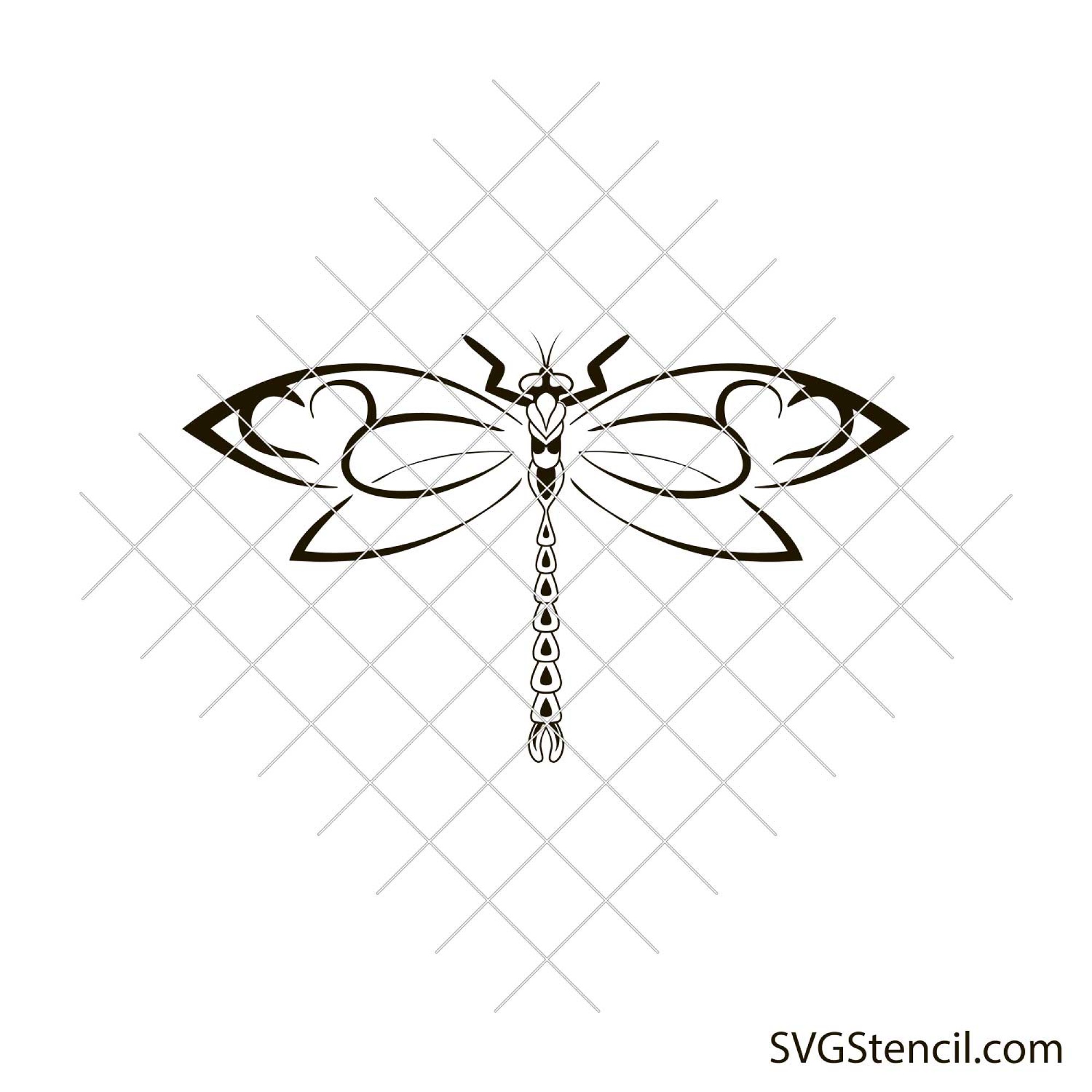 Dragonfly svg | Dragonfly silhouette svg - SVGStencil