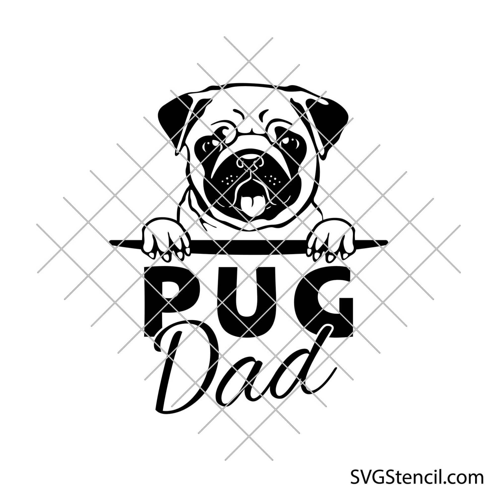 Peeking dog svg | Cute dog svg | Puppy face svg - SVGStencil