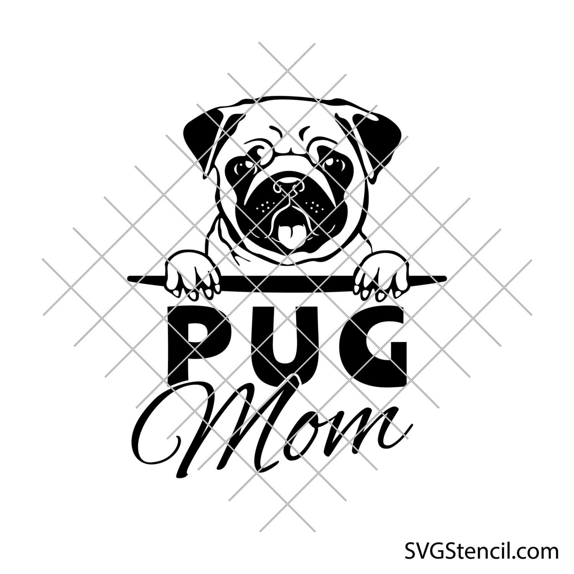 Peeking dog svg | Cute dog svg | Puppy face svg - SVGStencil