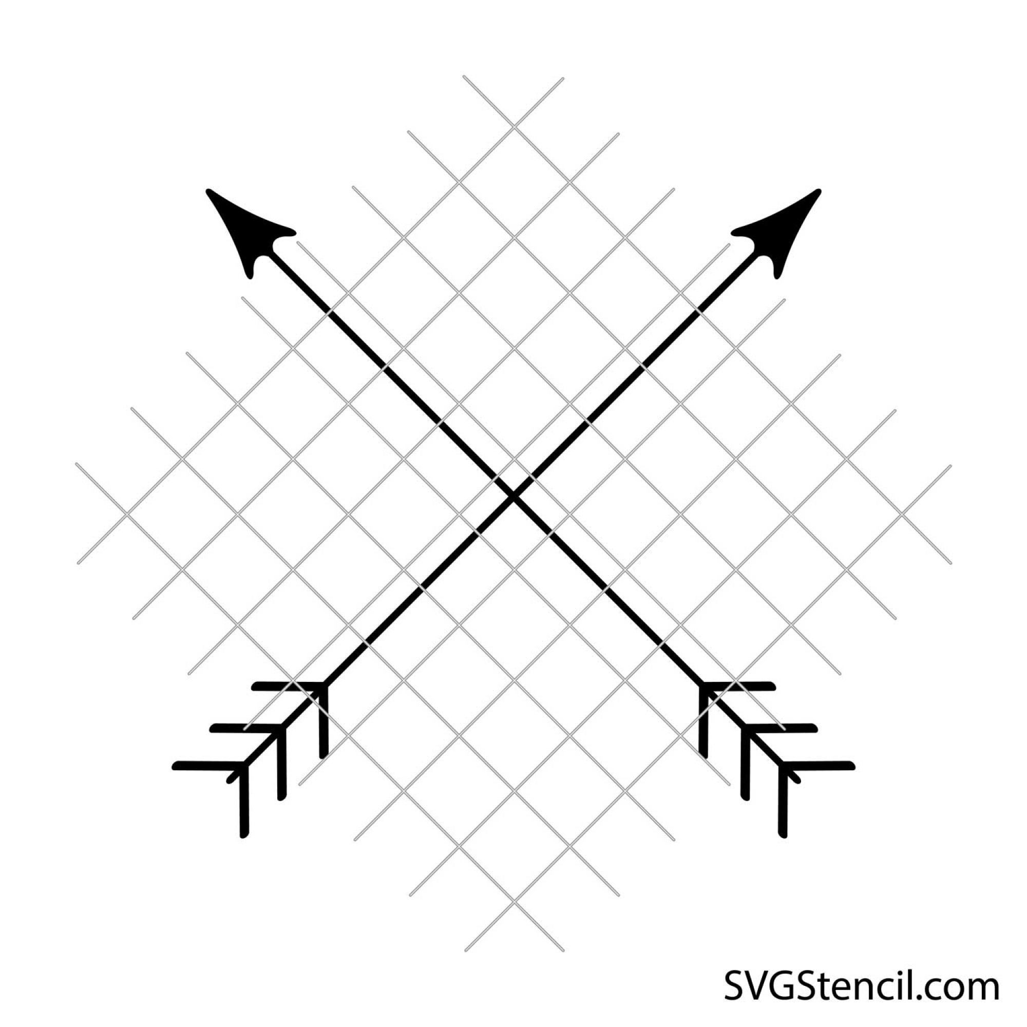 Tribal arrows svg | Archery arrows svg | Hunting arrow svg - SVGStencil