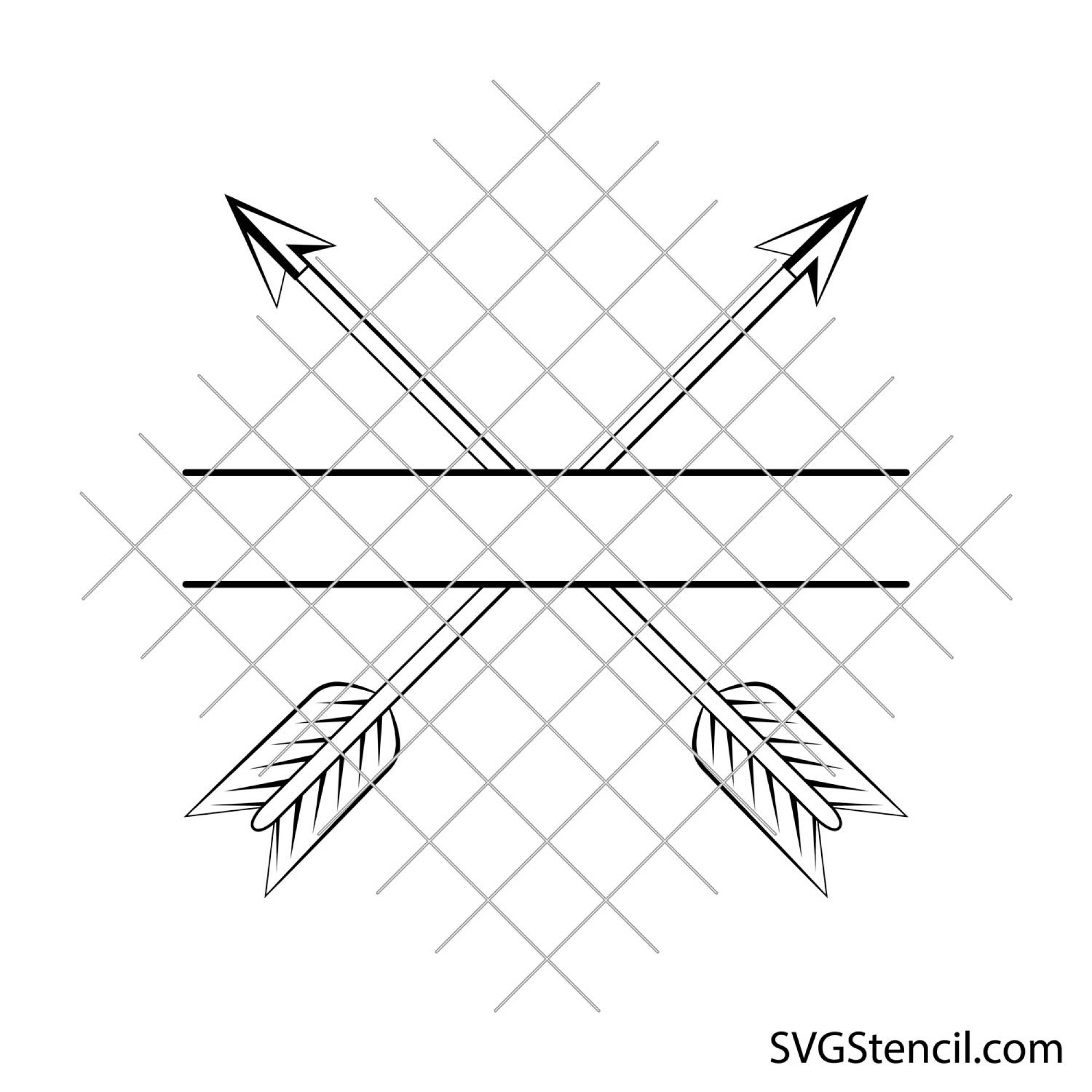 Tribal arrows svg | Archery arrows svg | Hunting arrow svg - SVGStencil