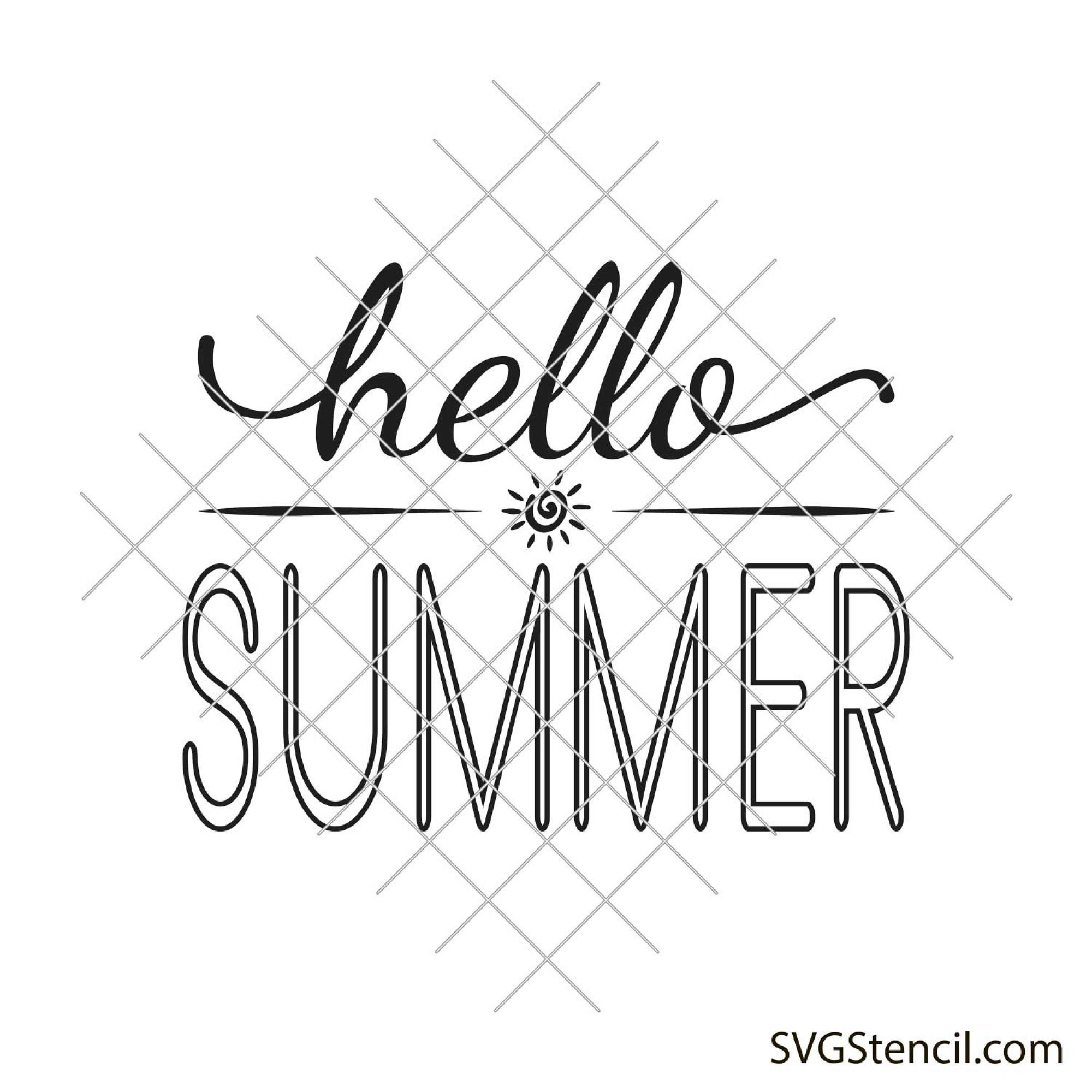 Beach theme svg | Welcome summer svg | Aloha summer svg - SVGStencil