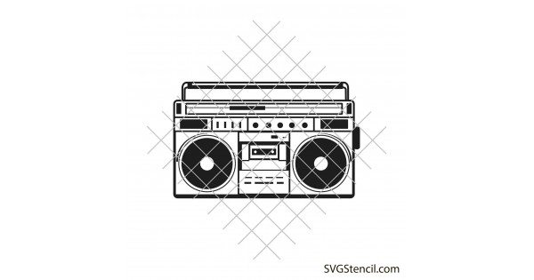 Radio svg | Retro radio svg | Song svg - SVGStencil