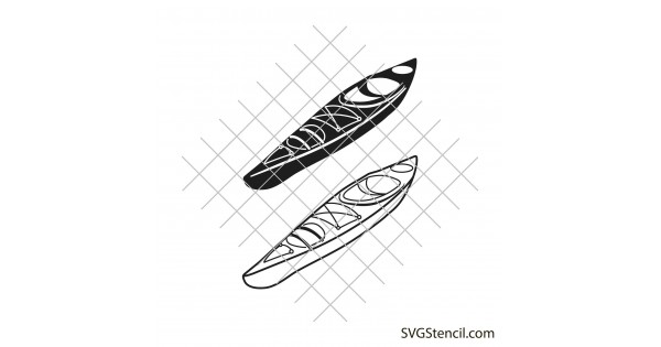 Kayak paddle svg | Rowing Svg | Water sport svg - SVGStencil