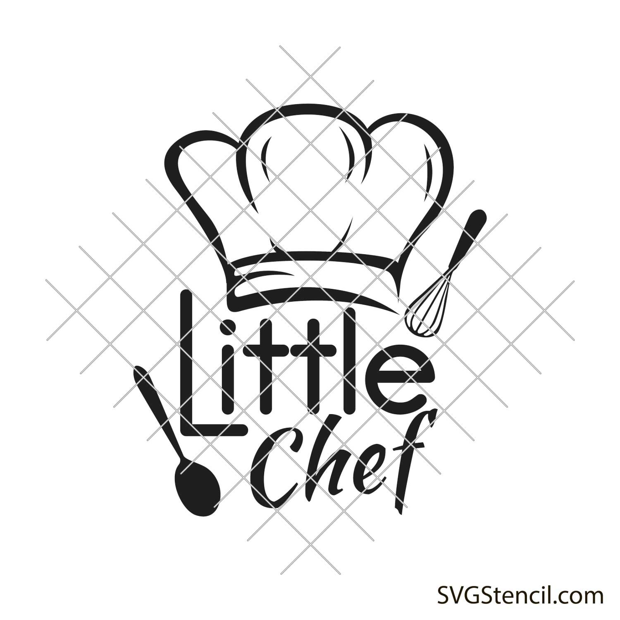 Little chef svg | Cookie svg | Baking svg - SVGStencil