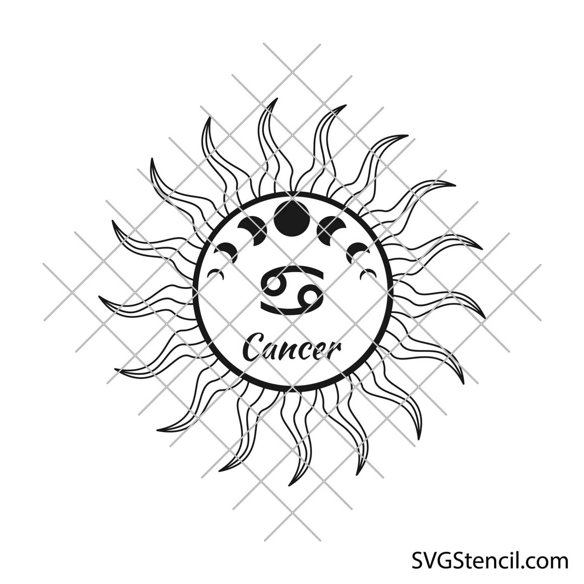 Cancer zodiac stencil 60 photos - Youhoroscope.com