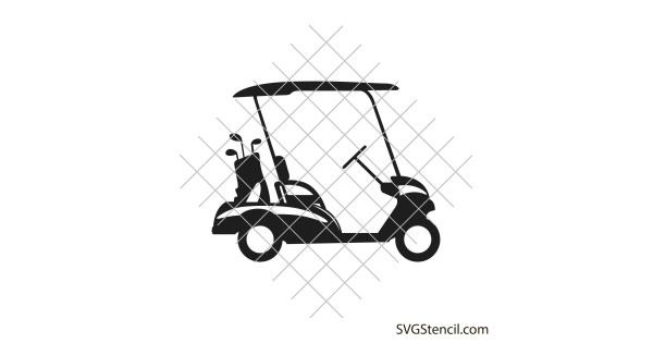 Golf cart svg | Golf car svg | Sport svg - SVGStencil