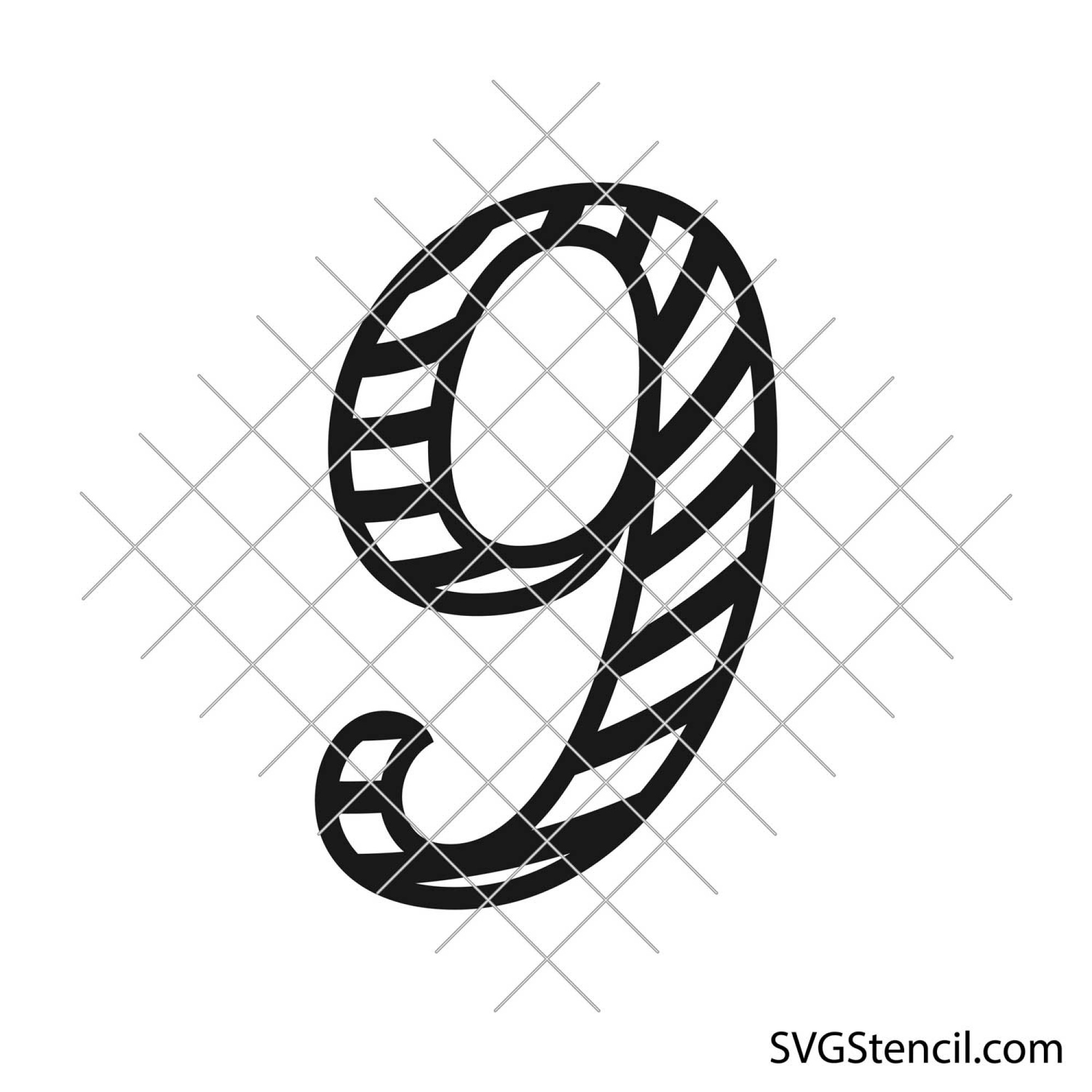 Numbers svg | Fancy numbers svg | Wedding table numbers svg - SVGStencil