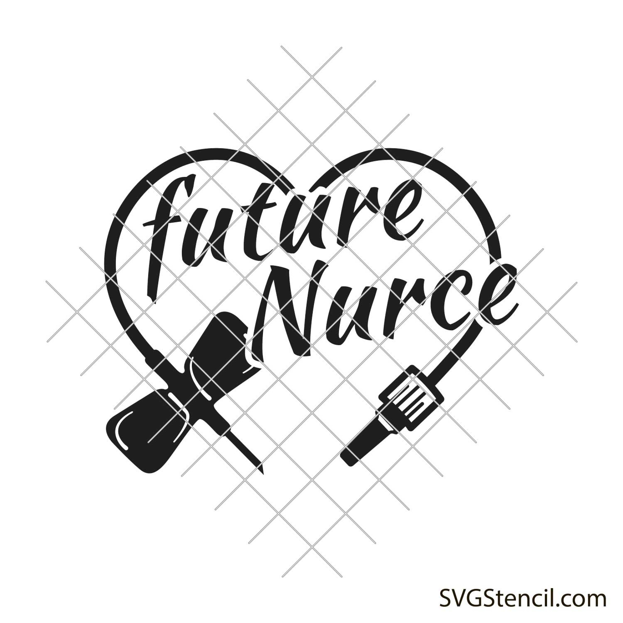 Nursing school svg | Nurse shirt svg | Butterfly needle svg - SVGStencil