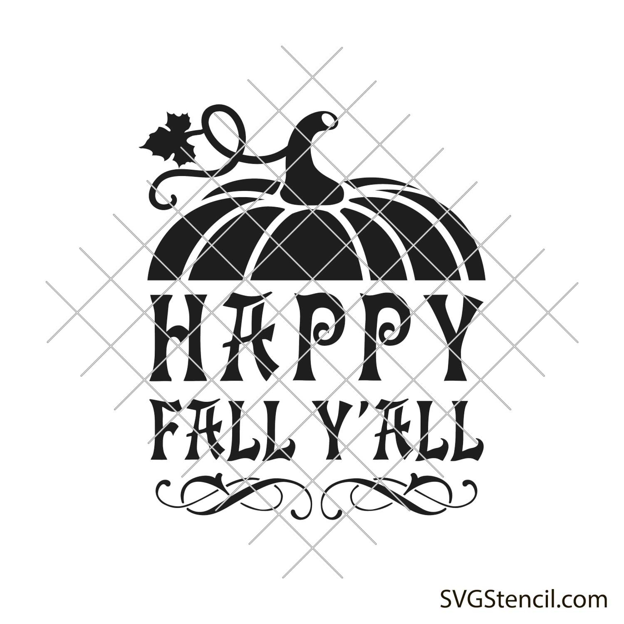 Hello fall svg | Autumn decor svg | Pumpkin fall svg - SVGStencil