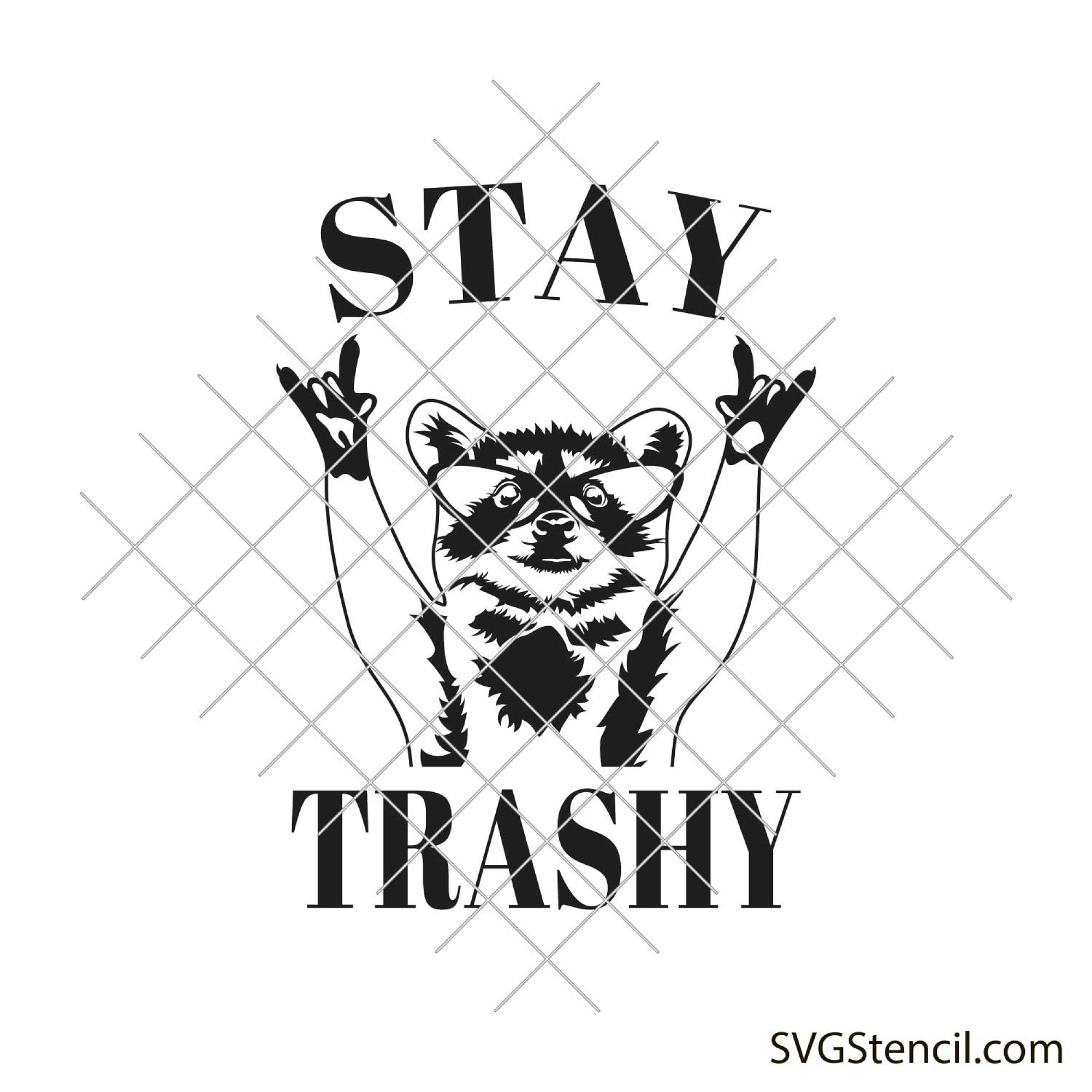 Funny raccon svg | Animals lover svg | Opossum svg - SVGStencil