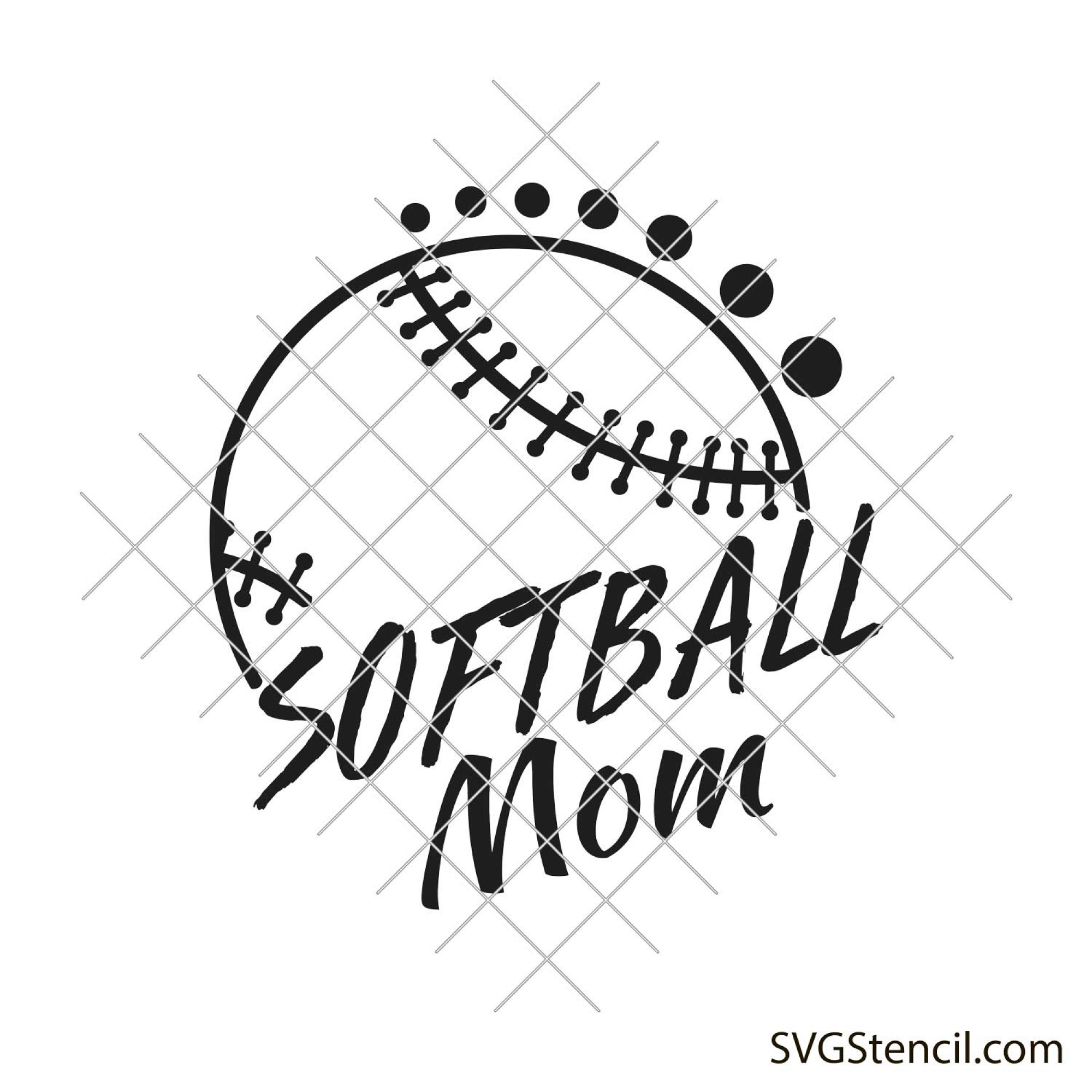 Softball Silhouette Svg Softball Girl Svg Softball Life Svgstencil