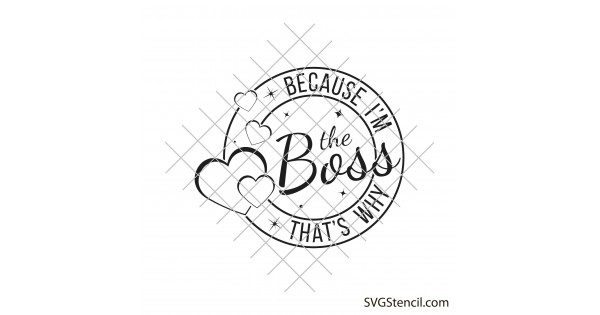Boss lady svg | Boss babe svg | Big boss svg - SVGStencil