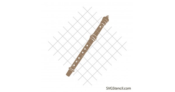 Realistic flute svg | Flute graphic svg | Music svg - SVGStencil
