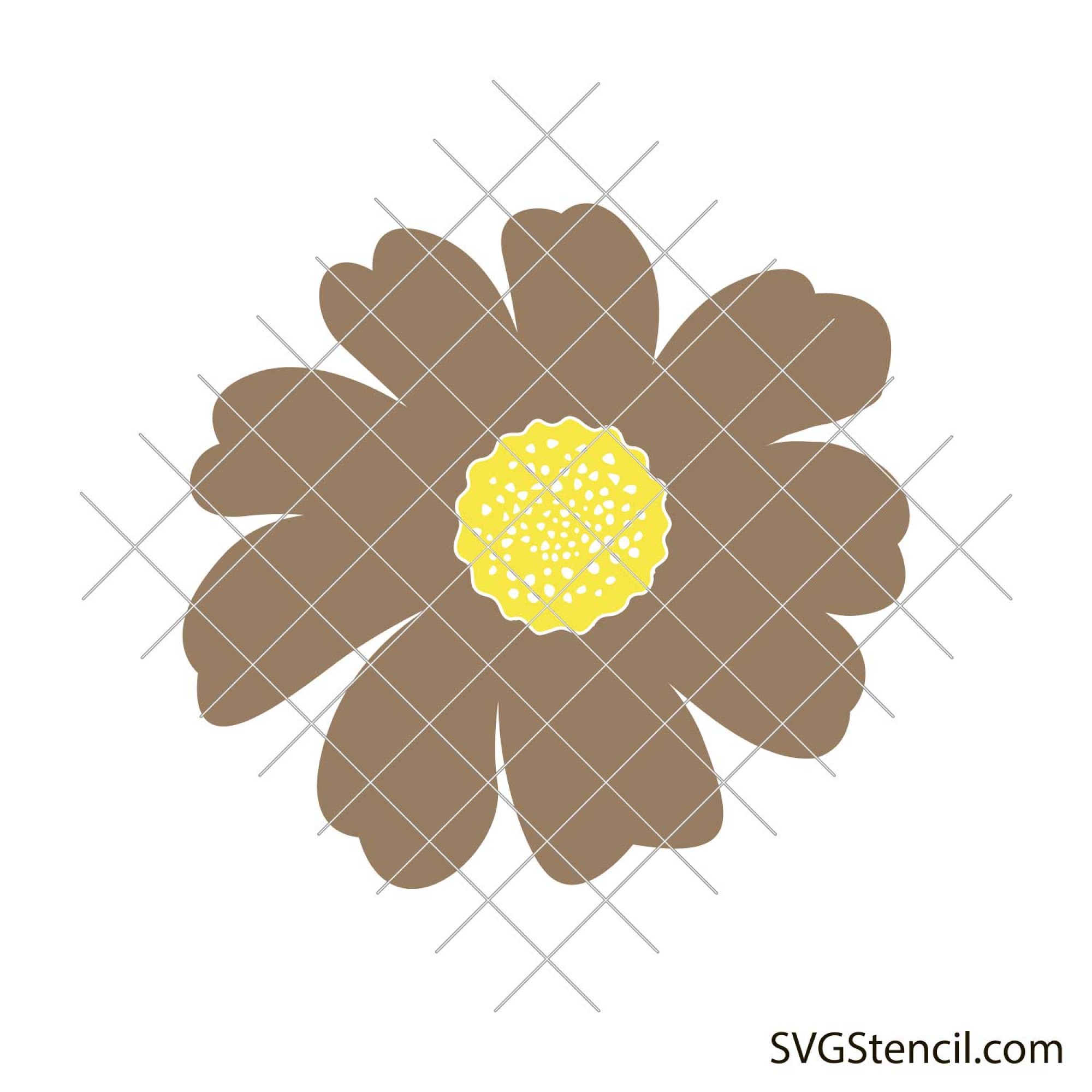 White daisy svg | Gerber daisy svg | Cricut daisy svg - SVGStencil