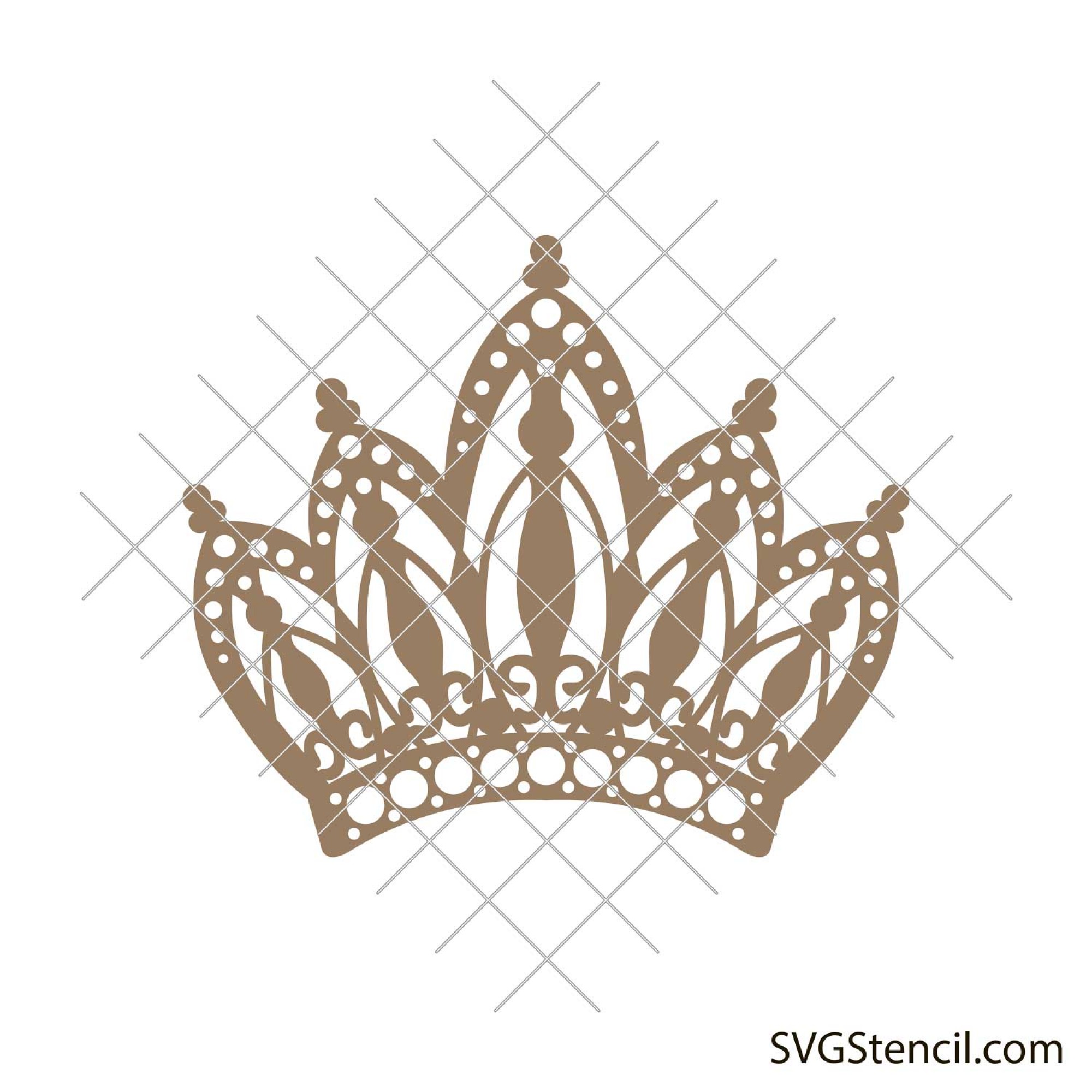 Princess crown svg FREE | Women crown svg | Male crown svg - SVGStencil