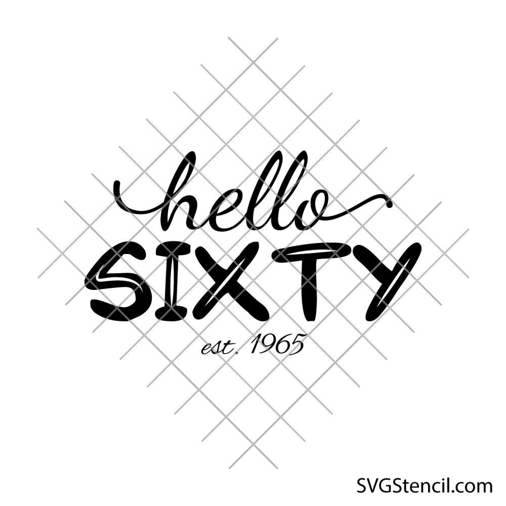 Established 1965 svg | Birthday shirt svg | 60th birthday svg - SVGStencil