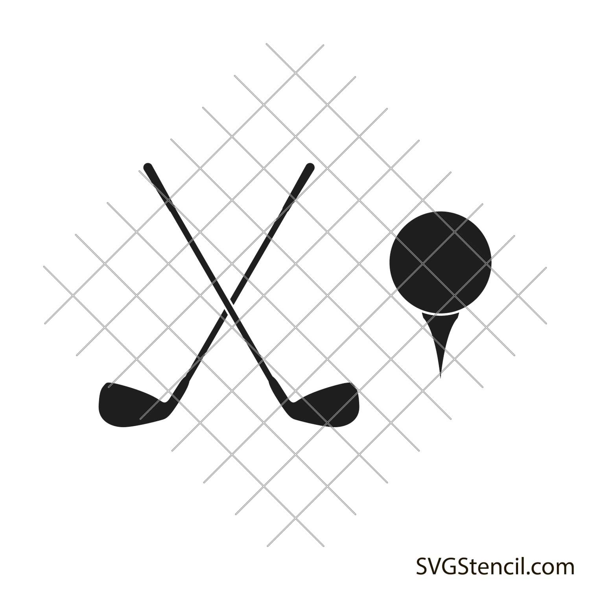 Golf free svg | Golf clubs svg | Golf clipart - SVGStencil