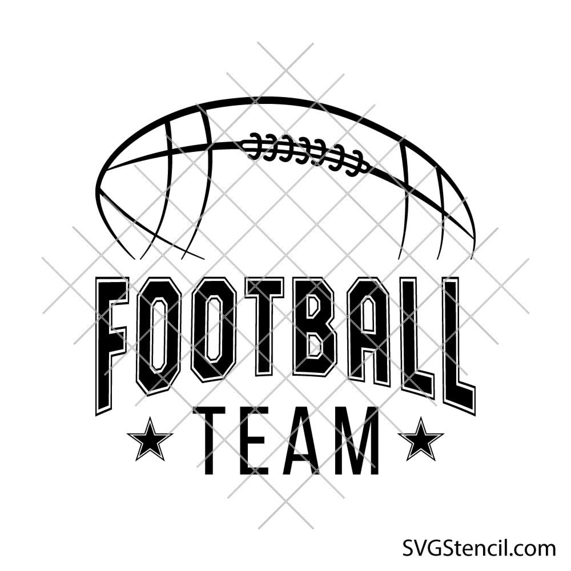 Personalized football team svg | Team template svg | American football ...