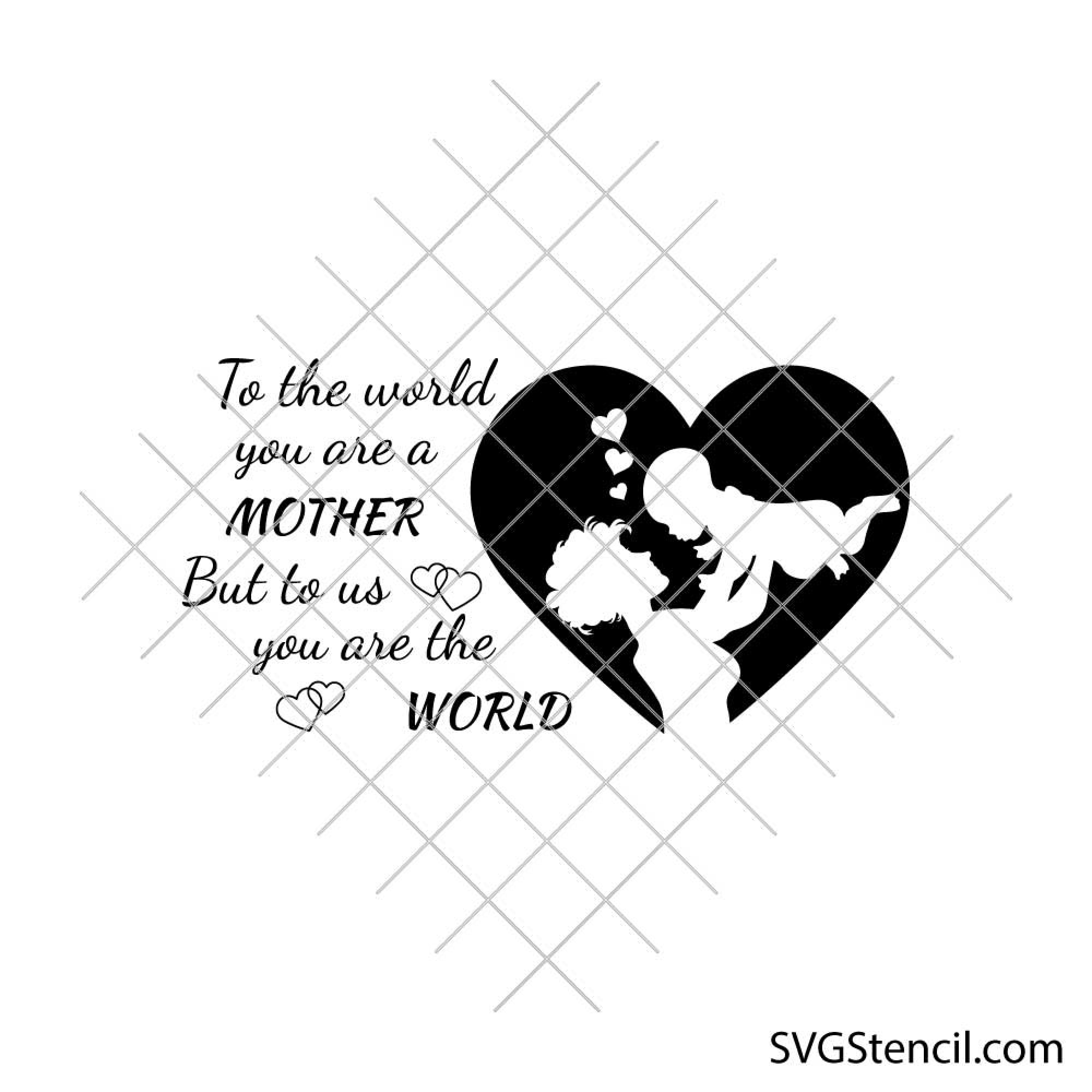 Mother's Day svg | Positive sayings svg | Mother gift design - SVGStencil
