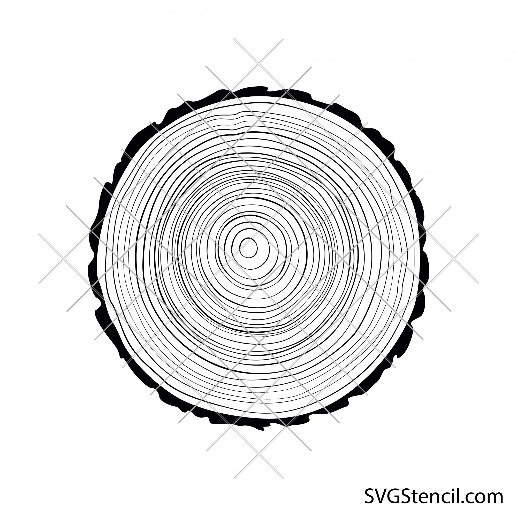 Wood grain svg | Industrial wood Svg | Tree cookie svg - SVGStencil
