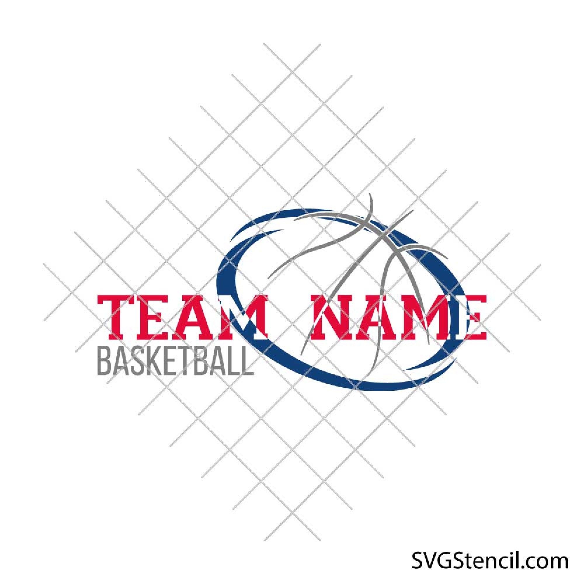 Basketball team svg | Basketball shirt template svg | Basketball cheer ...