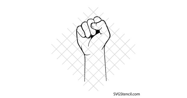 Free svg design | Man fist svg | Hand svg - SVGStencil