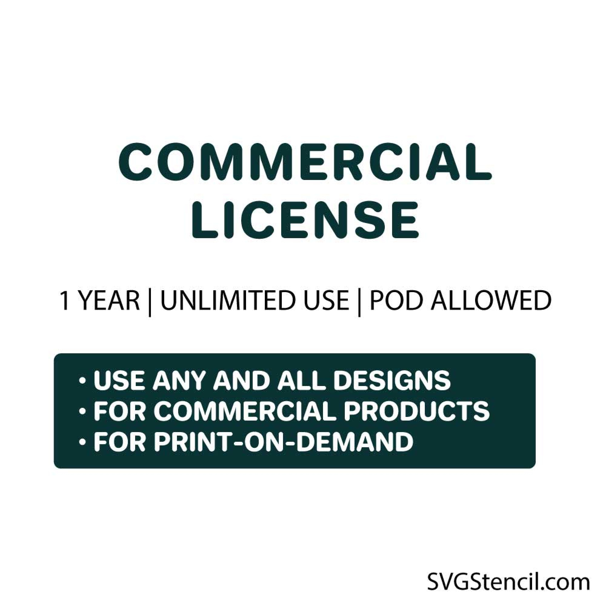 Commercial license svg | Small business svg | License for SVGStencil ...