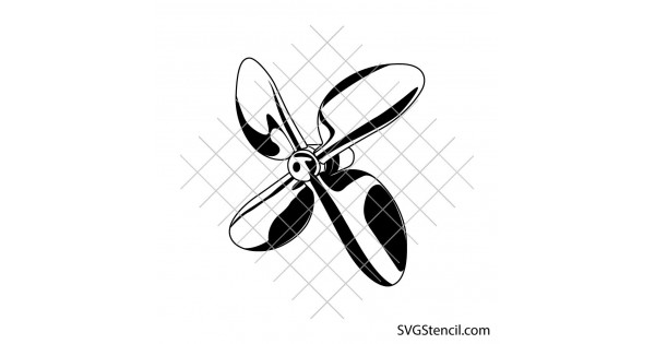 Marine prop svg | Yacht svg | Boat parts svg - SVGStencil