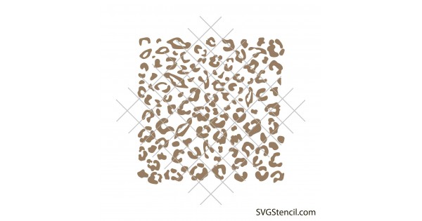 Free animal seamless print svg | Black cheetach spots svg - SVGStencil