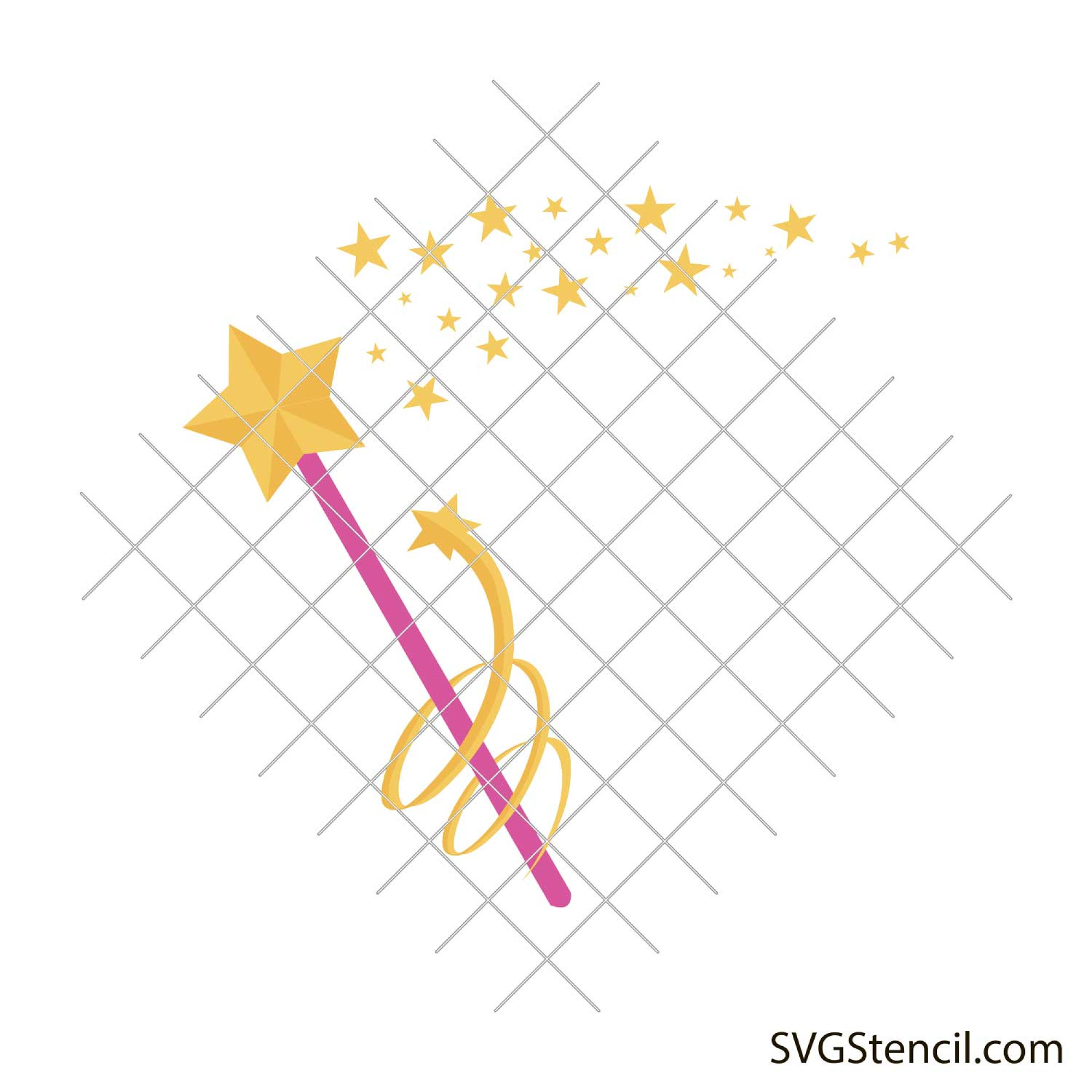 Free magic wand svg | Wizard wand clipart svg | Wand svg - SVGStencil