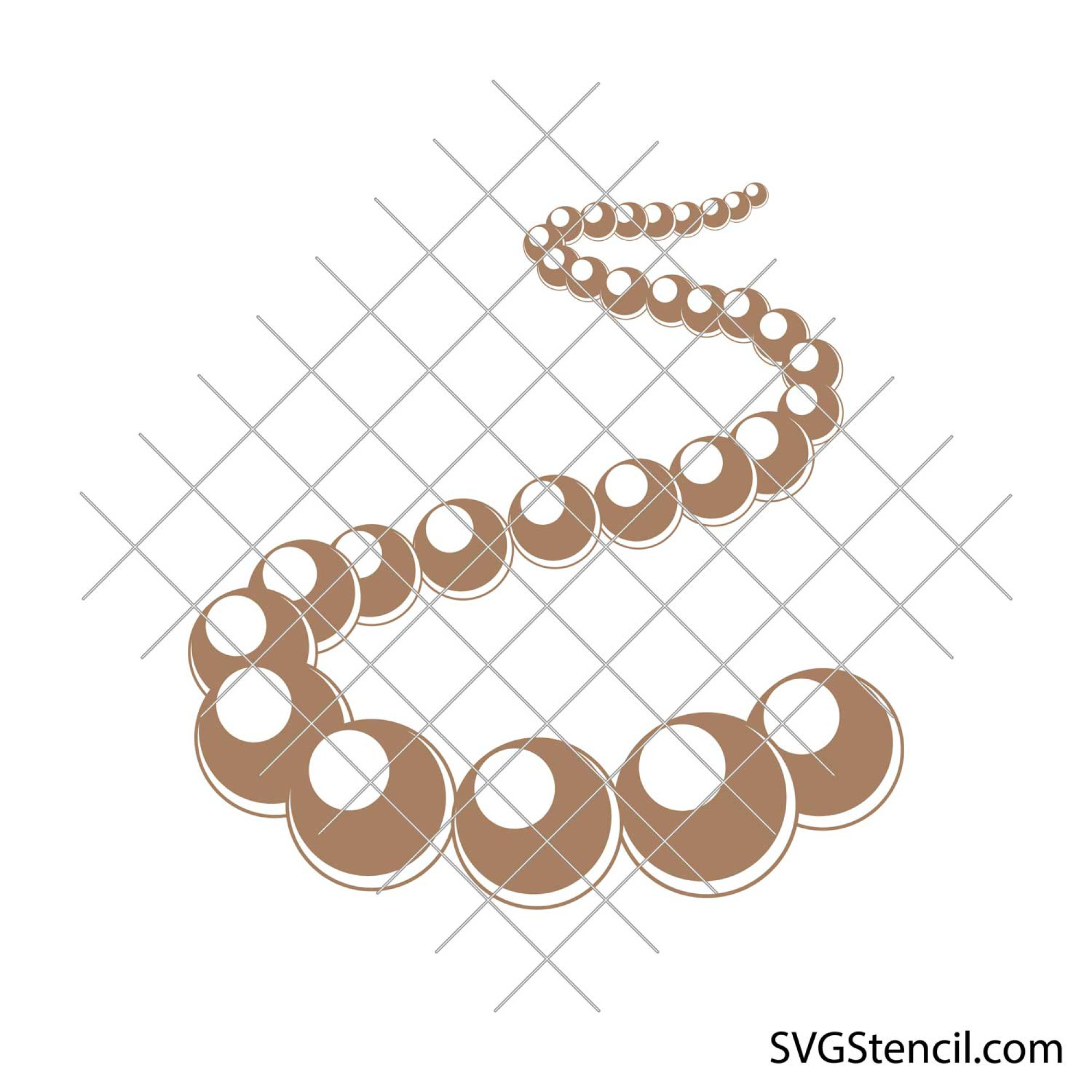 Black pearl svg | Seashell svg | String of pearls svg - SVGStencil