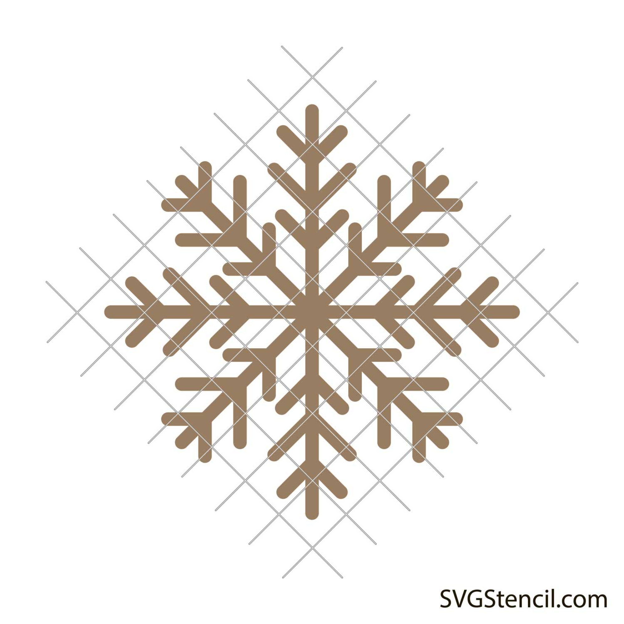Frozen snowflake svg | Snow flakes svg | Christmas snow svg - SVGStencil