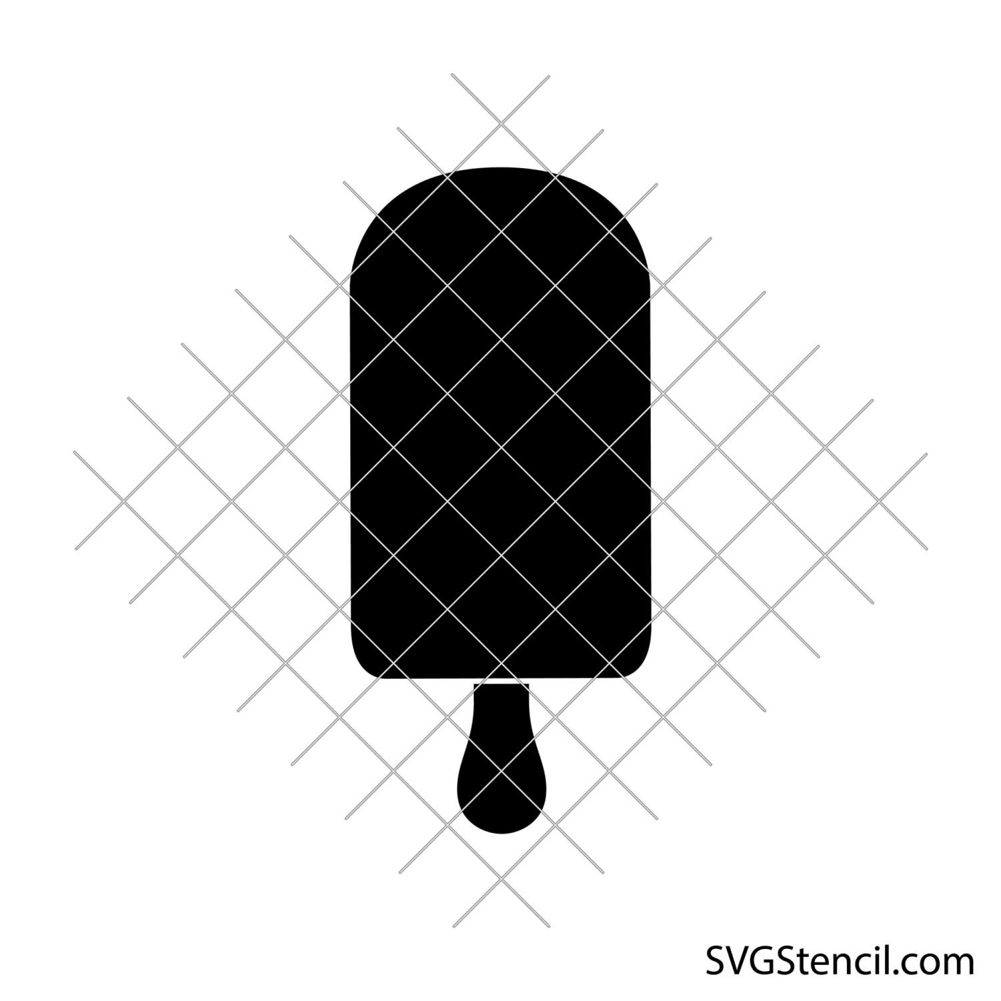 Free popsicle svg icon | Ice pop svg | Single popsicle svg - SVGStencil