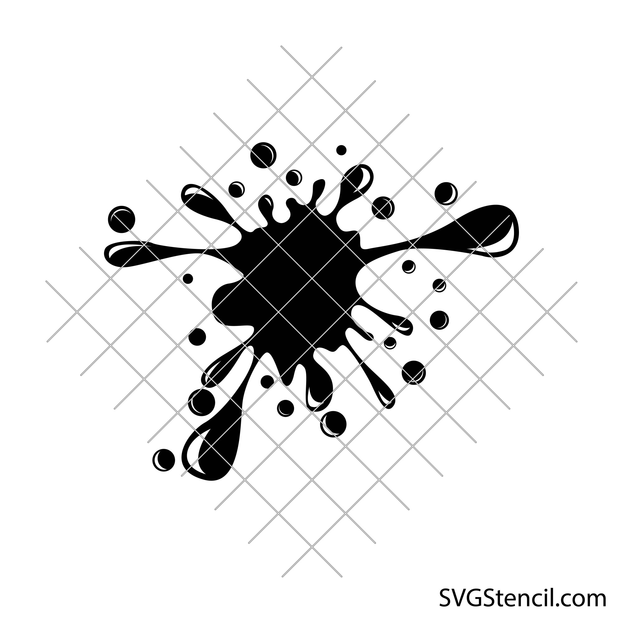 Brush stroke svg | Mud splatter svg | Paint splotch svg - SVGStencil