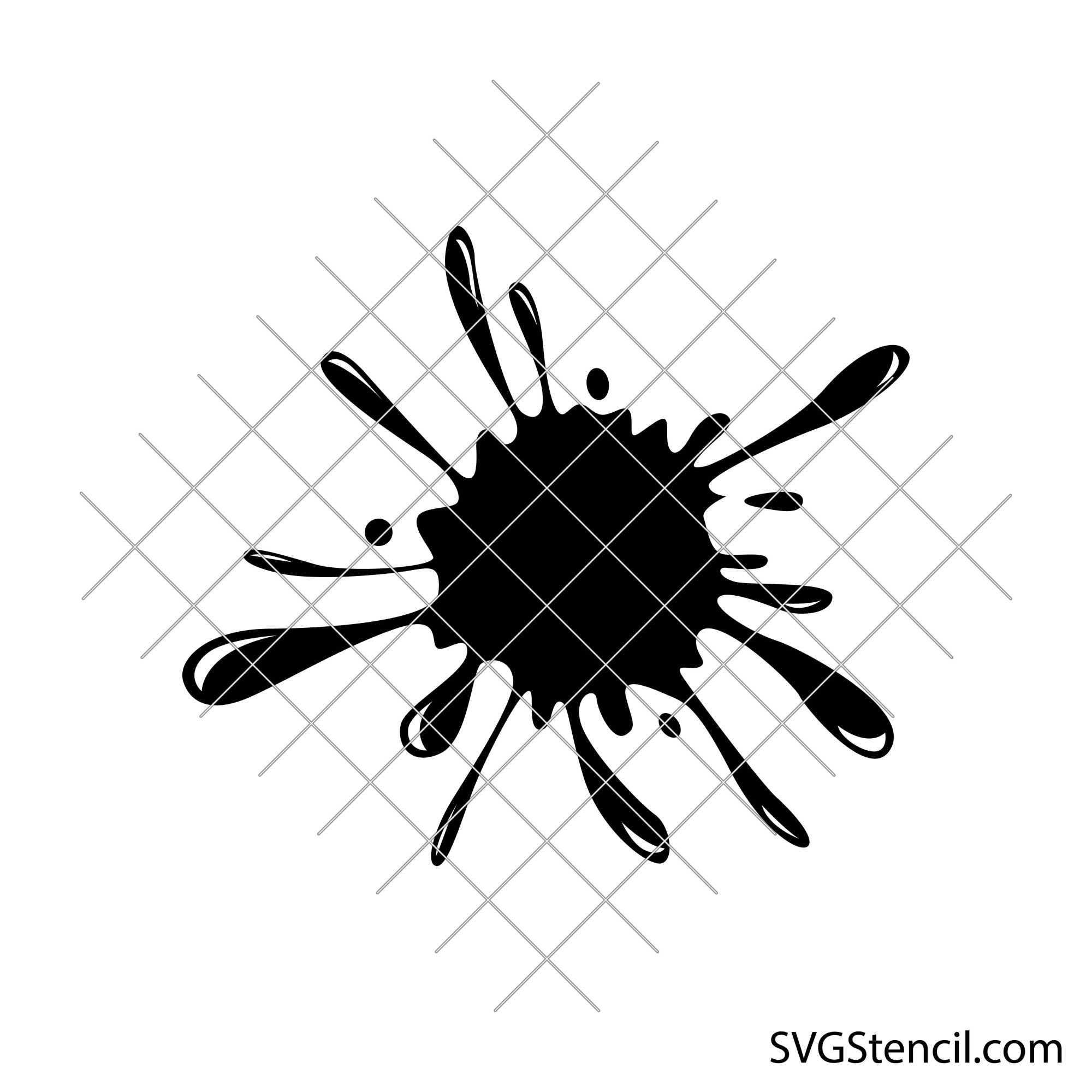 Brush stroke svg | Mud splatter svg | Paint splotch svg - SVGStencil