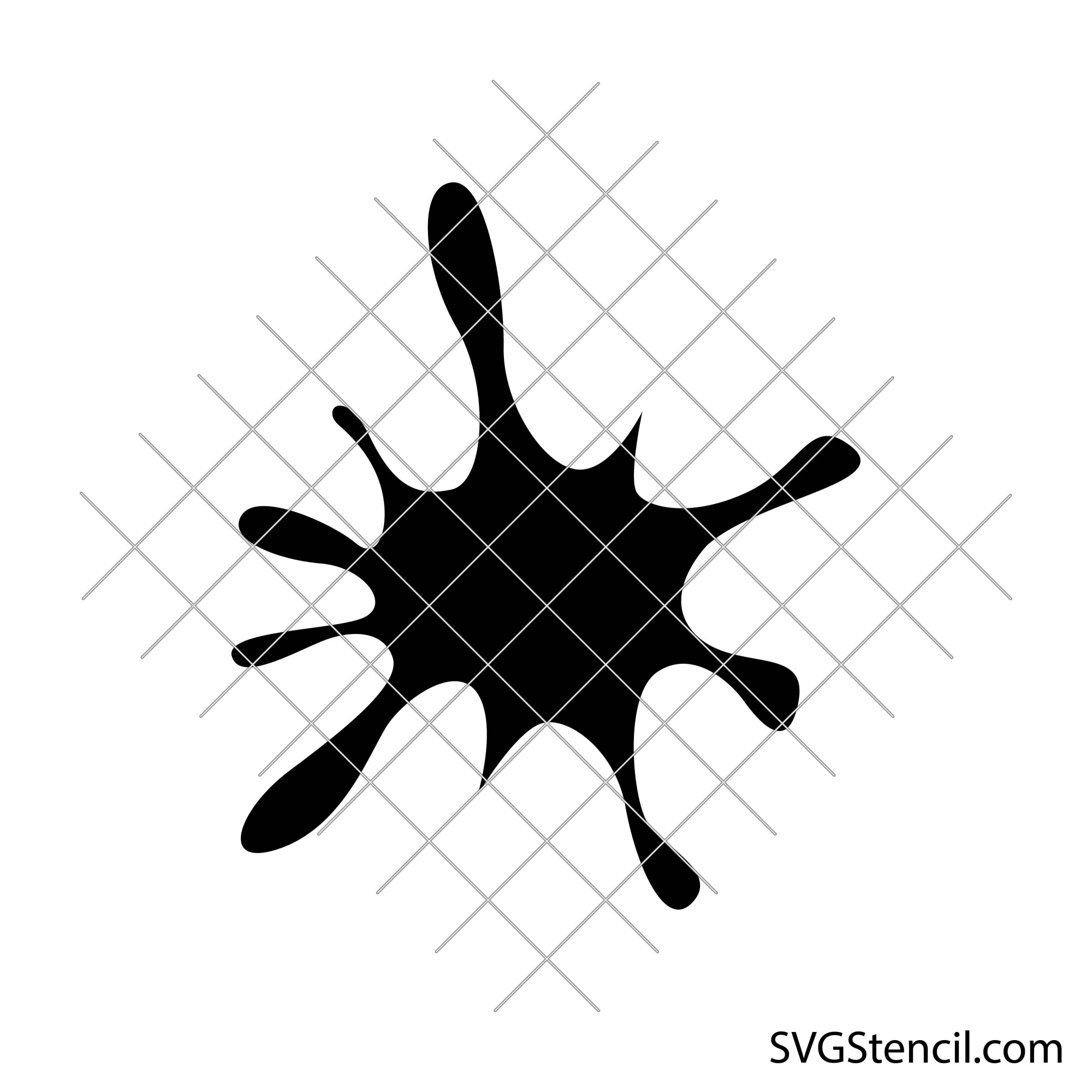 Brush stroke svg | Mud splatter svg | Paint splotch svg - SVGStencil